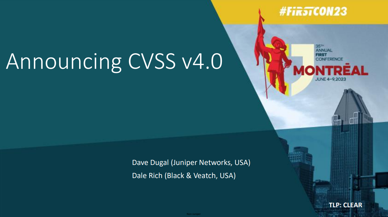 (03/11/23) Blog 307 – Common Vulnerability Scoring System Version 4.0 ...